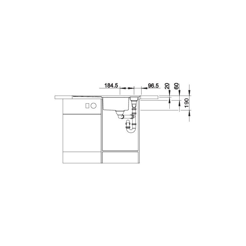 Vask Blanco Axis III 5S-IF MXI, vendbar | MIFApladen